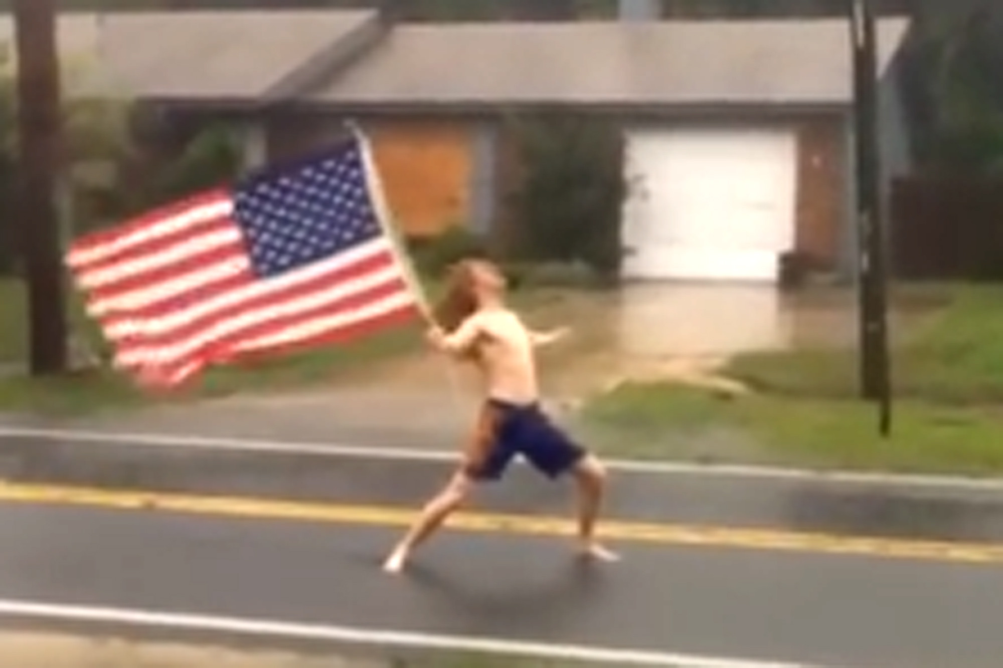 This shirtless dude headbanging to Slayer during Hurricane Matthew is ...